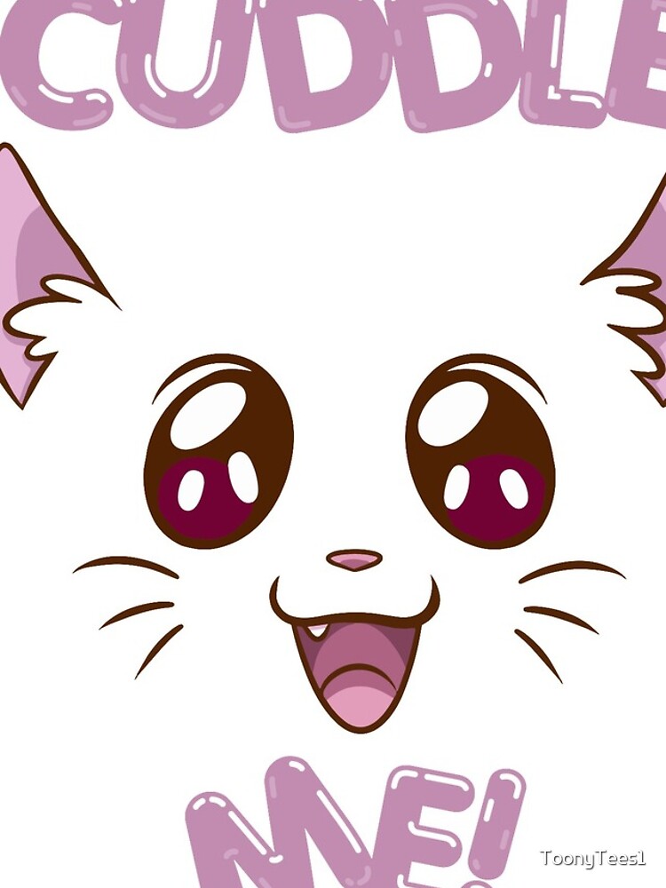 "Cuddle Me Anime Kitty" iPhone Case for Sale by ToonyTees1 | Redbubble