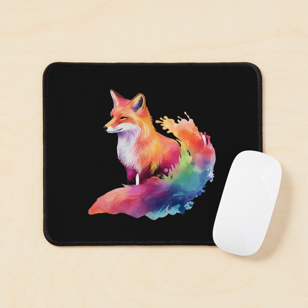 "Rainbow Fox" Sticker for Sale by FoxVibes | Redbubble
