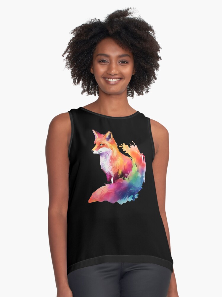 "Rainbow Fox" Sticker for Sale by FoxVibes | Redbubble