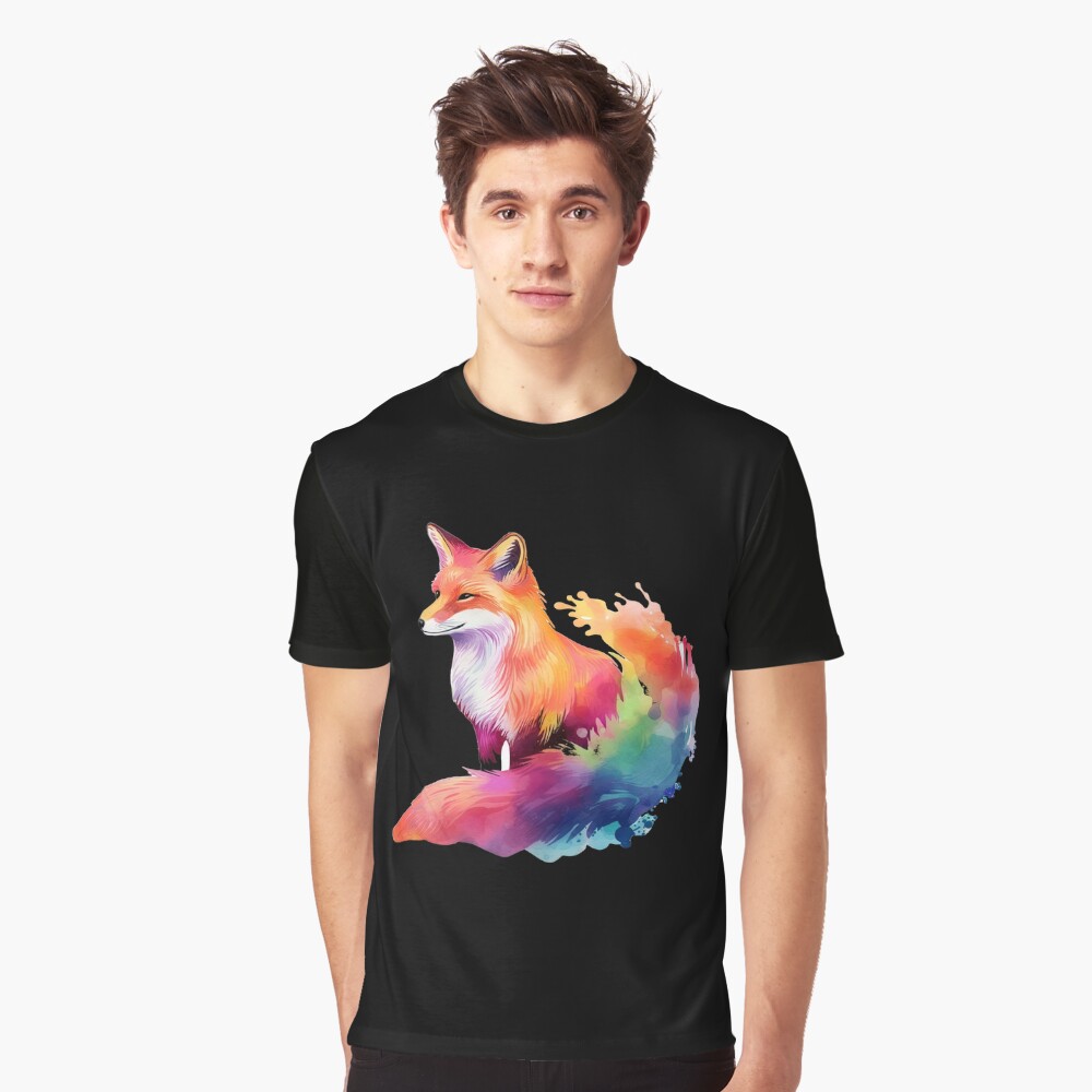 "Rainbow Fox" Sticker for Sale by FoxVibes | Redbubble