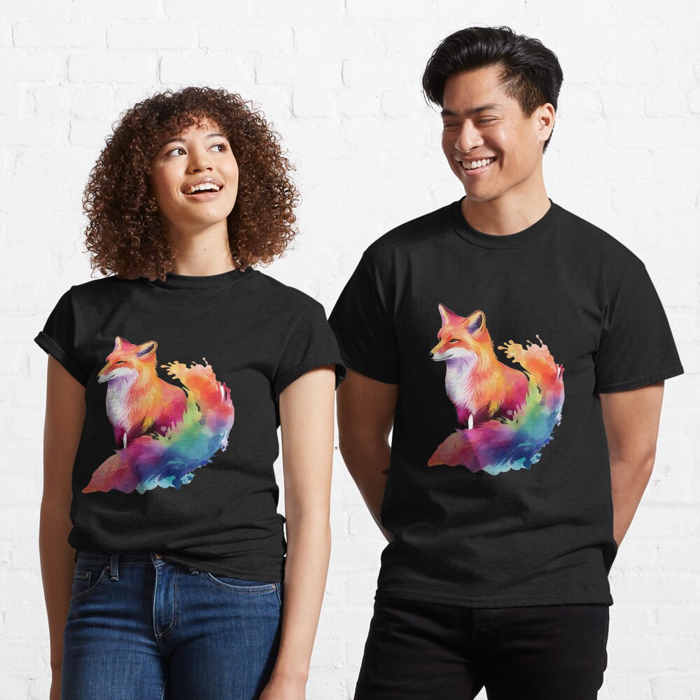 "Rainbow Fox" Sticker for Sale by FoxVibes | Redbubble
