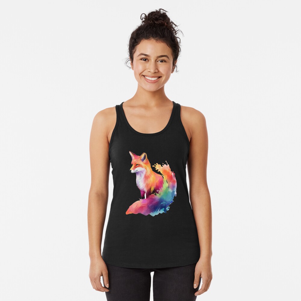 "Rainbow Fox" Sticker for Sale by FoxVibes | Redbubble