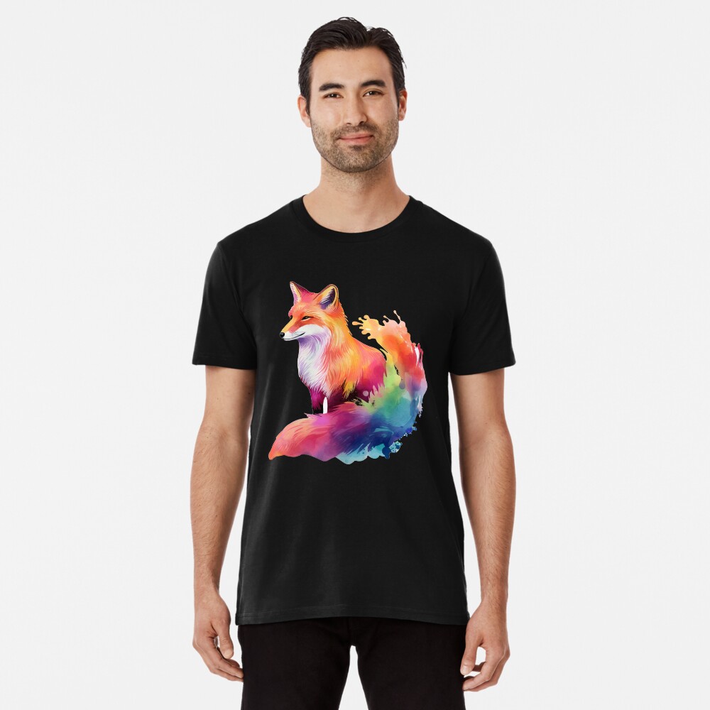"Rainbow Fox" Sticker for Sale by FoxVibes | Redbubble