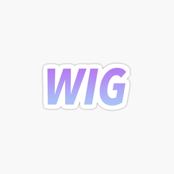 Wig Stickers | Redbubble