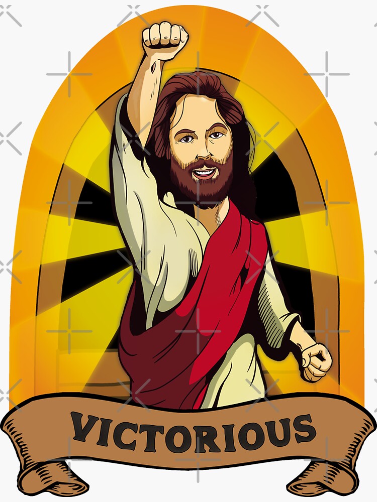"Easter Sunday Resurrection Jesus Christ Victorious" Sticker by ...