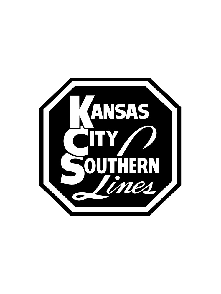 " kansas city southern railway logo in black" T-shirt by GuyBergman ...