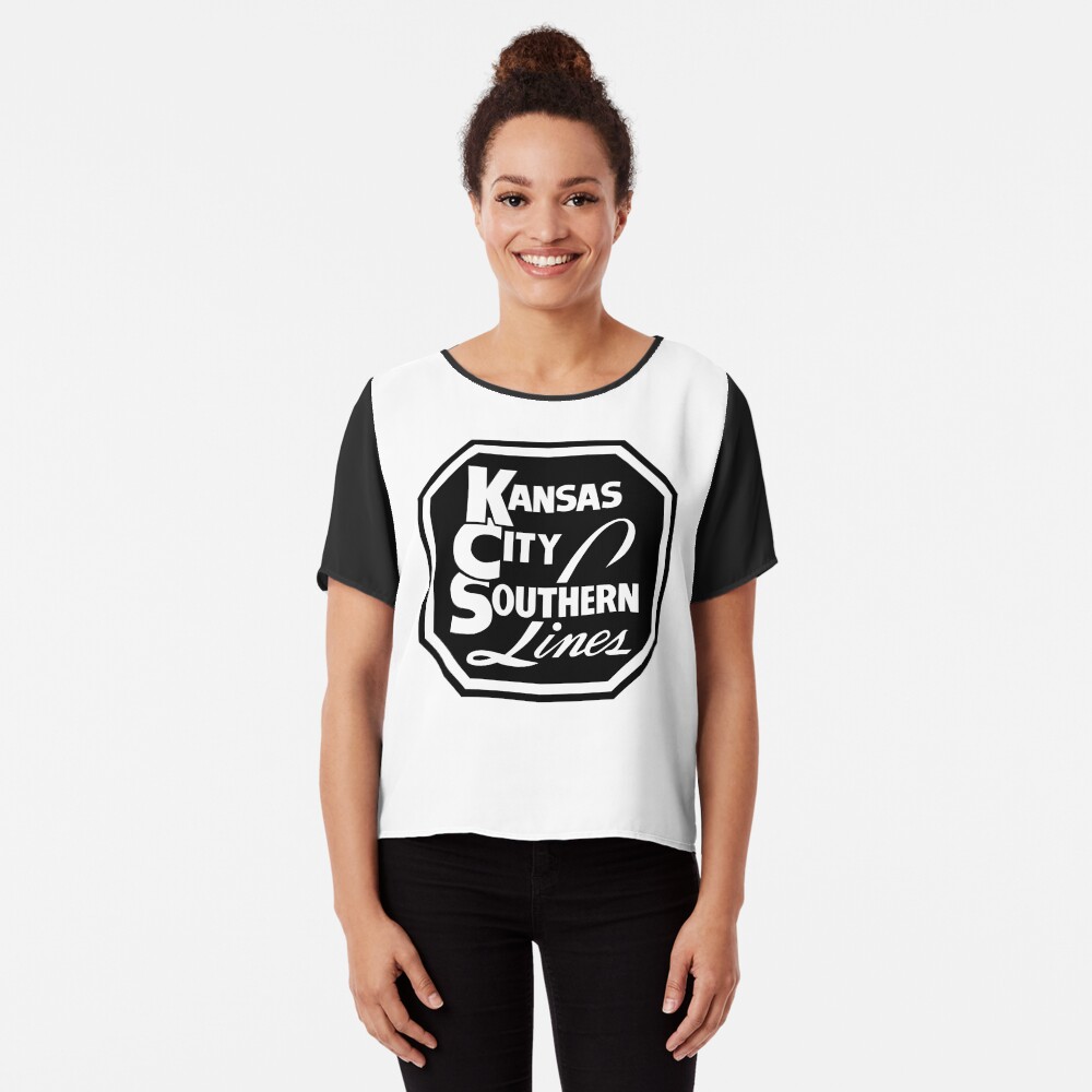 " kansas city southern railway logo in black" T-shirt by GuyBergman ...