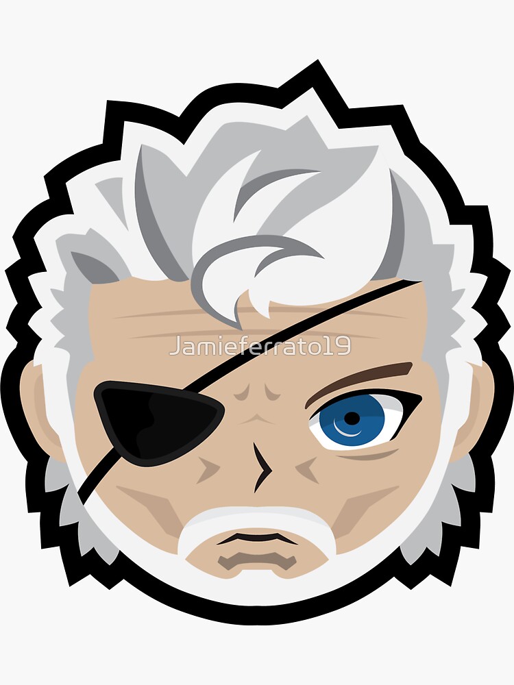 "Metal Gear Solid 4 - Old Big Boss Sticker" Sticker by Jamieferrato19 ...