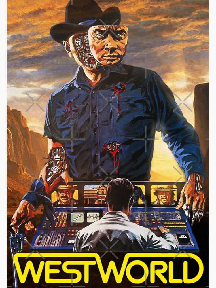 "Westworld 1973 Poster" Sticker for Sale by omfgtimmy | Redbubble