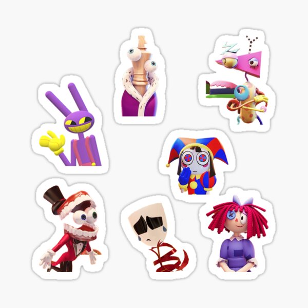 "[ The Amazing Digital Circus ] pack" Sticker for Sale by dairyfairyoo ...
