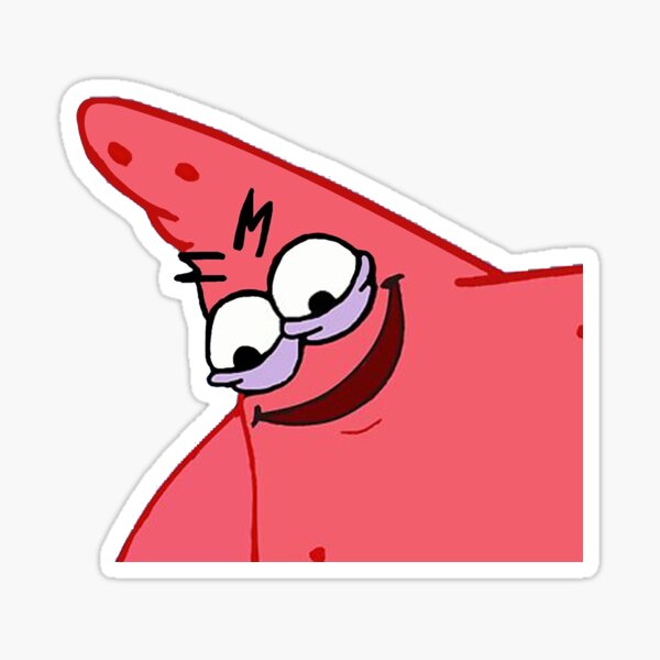 Evil Patrick Stickers | Redbubble