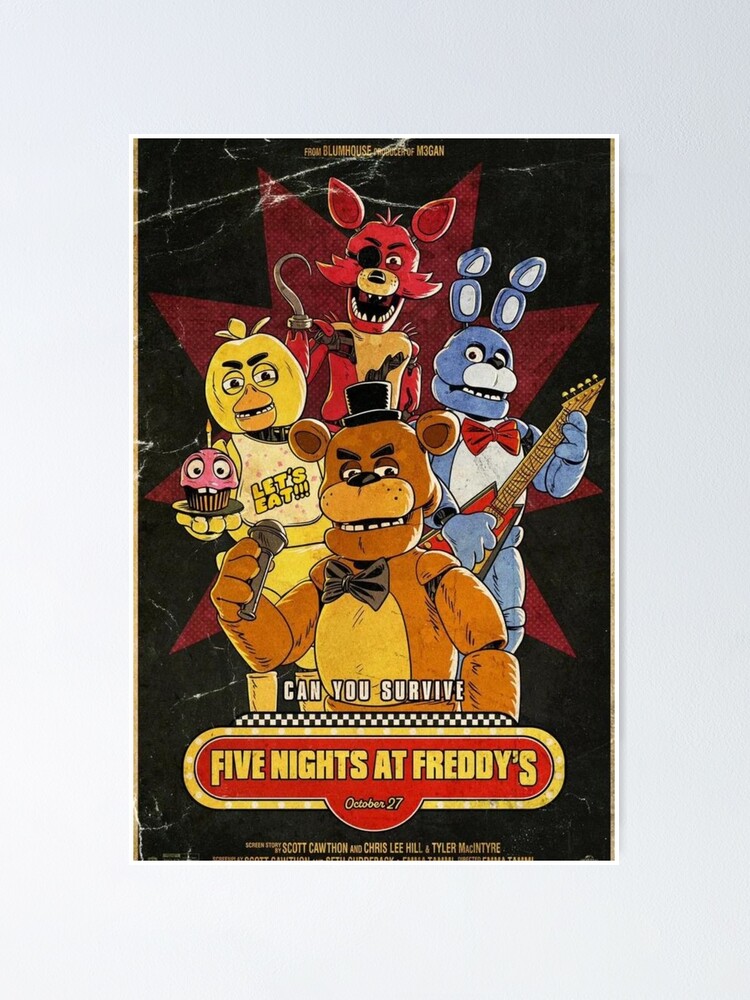 "Five Nights at Freddy's fnaf" Poster for Sale by Ril-X | Redbubble