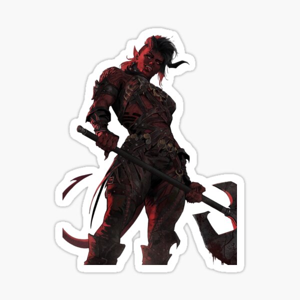 "Baldurs Gate 3 - Karlach" Sticker for Sale by Charlieweslman | Redbubble