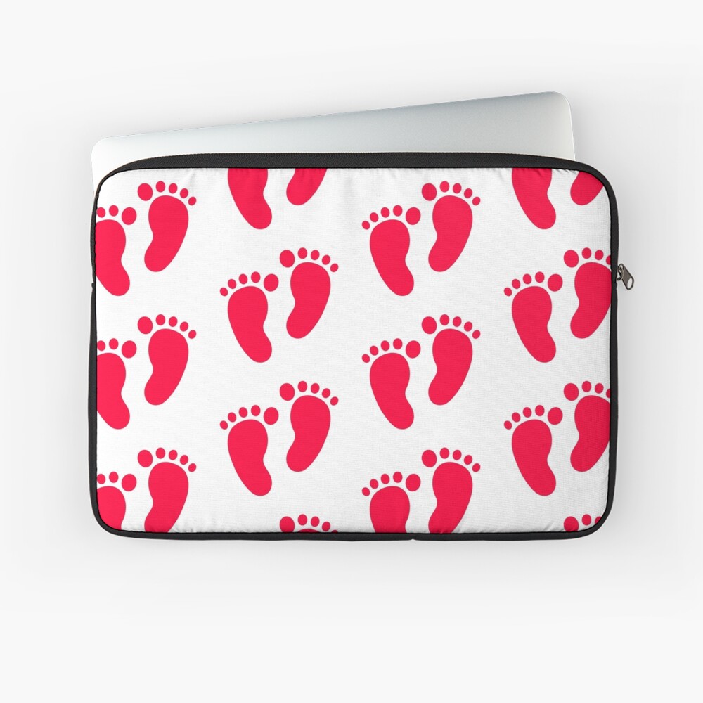 "Foot Prints (pink)" Sticker for Sale by Jeremy Crotty | Redbubble
