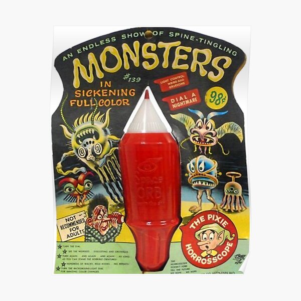 "VINTAGE MONSTER TOY" Poster for Sale by kikaidalibre | Redbubble