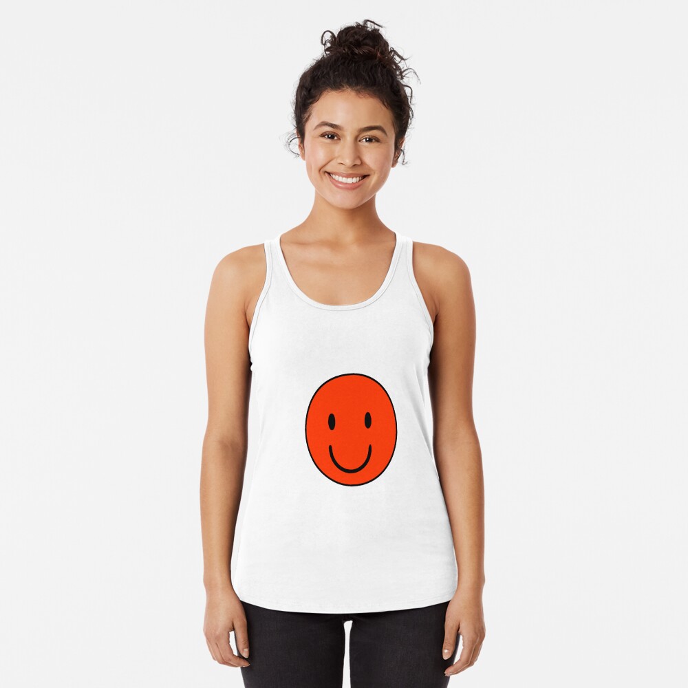 "red smiley face emoji aesthetic preppy vsco" Sticker for Sale by Ashs ...