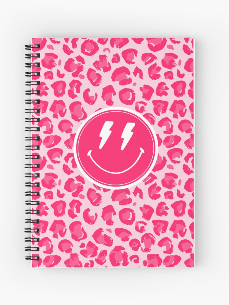 "Preppy School Supplies, Preppy, Aesthetic, Pink, Leopard Print, Smile ...