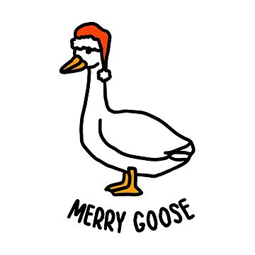 "Merry Goose" Sticker for Sale by Chanaika4 | Redbubble