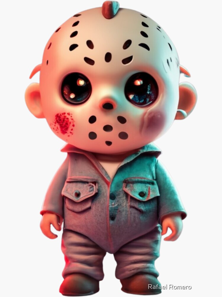 "Baby Jason Voorhees Horror Babies Series" Sticker by Rafael Romero ...