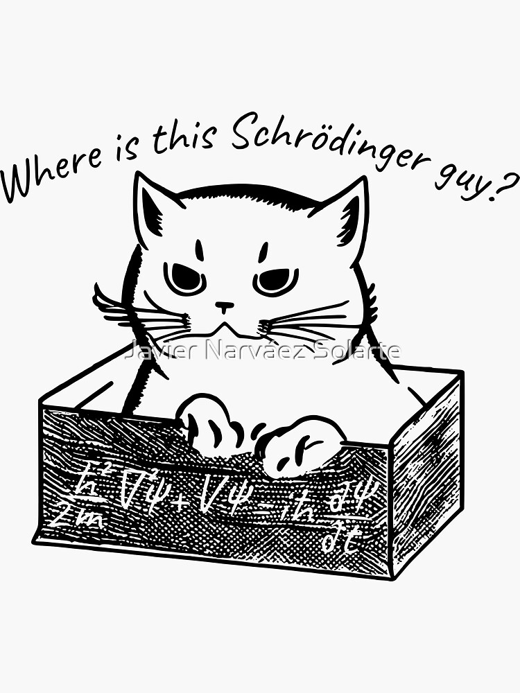 "Schrödinger equation" Sticker for Sale by javisolarte | Redbubble