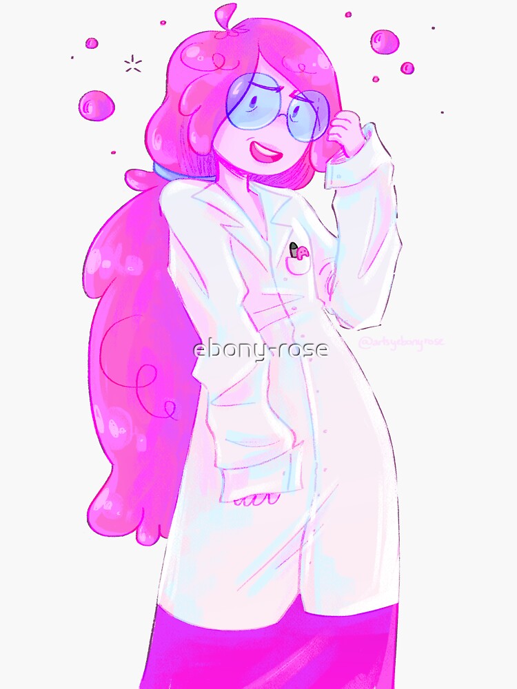 "Princess bubblegum (lab coat)" Sticker for Sale by ebony-rose | Redbubble