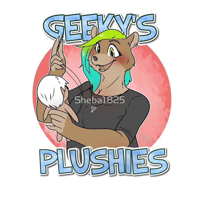 "Geeky's Plushies logo" by Sheba1825 | Redbubble
