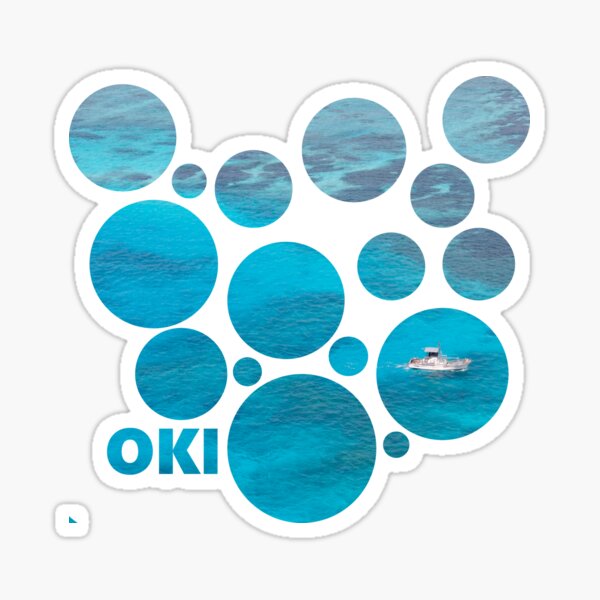 "Okinawa Graphic" Sticker for Sale by ShiroiTanpopo | Redbubble