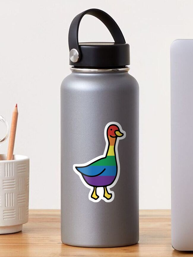"Rainbow Silly Goose" Sticker for Sale by maura41 | Redbubble