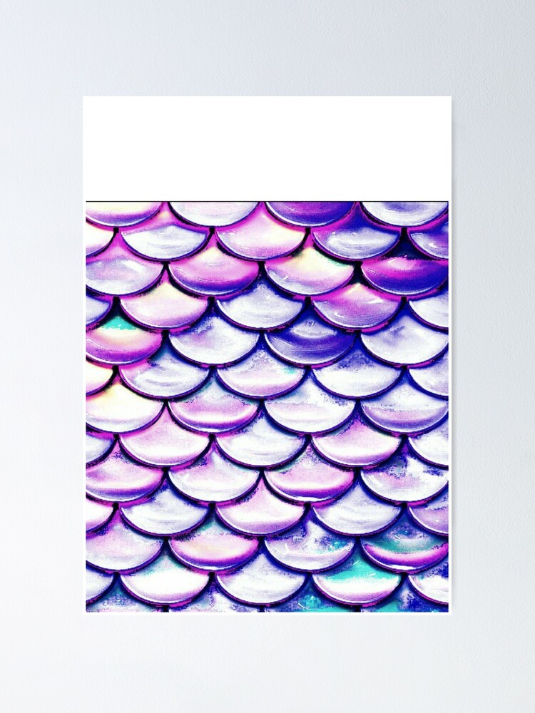 "Purple Mermaid Scales" Poster by Nicnak85 | Redbubble