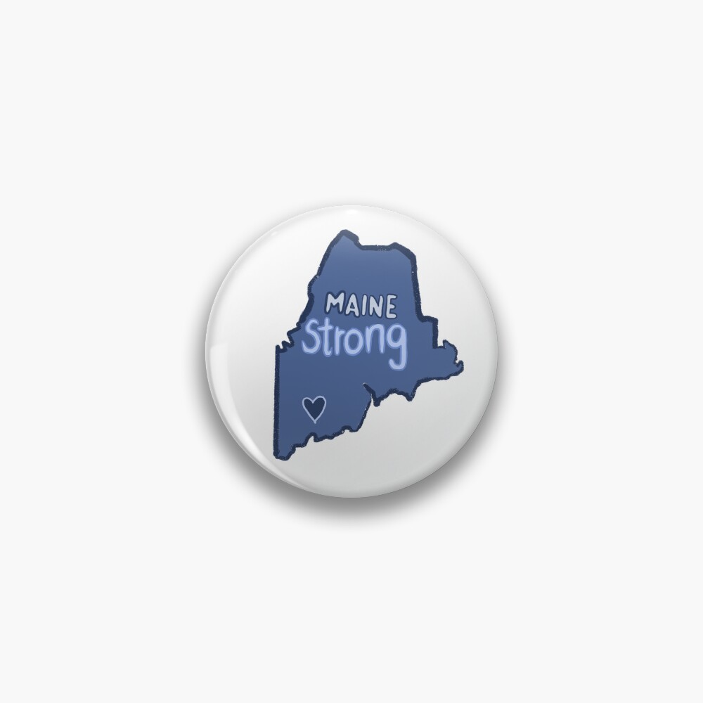 "Maine Strong" Sticker for Sale by mclaireart | Redbubble