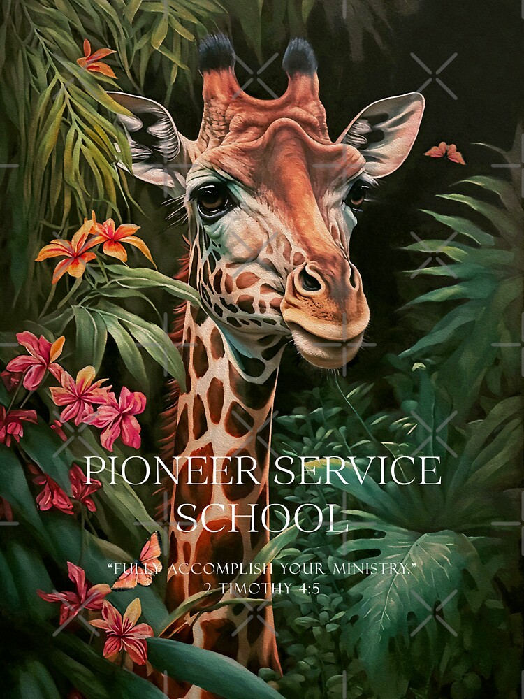 "Pioneer Service School (Giraffe)" Sticker for Sale by JenielsonDesign ...