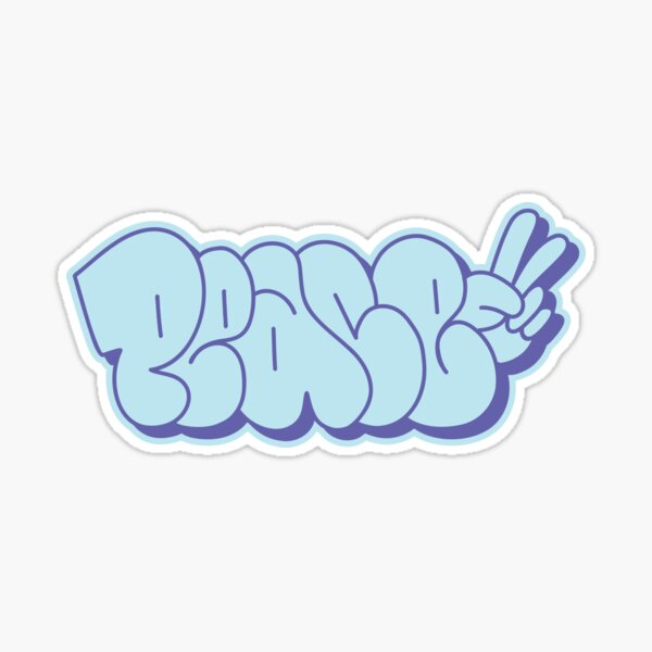 Peace In Bubble Letters