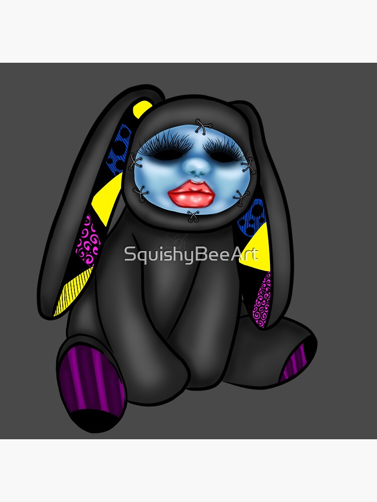 "Cursed Sally Themed Rabbit Plushie" Photographic Print for Sale by ...