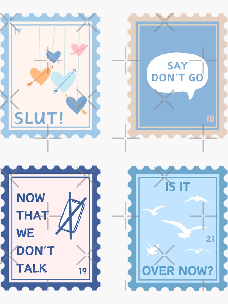 "1989 Vault Stamps" Sticker for Sale by GrrTigerDesigns | Redbubble