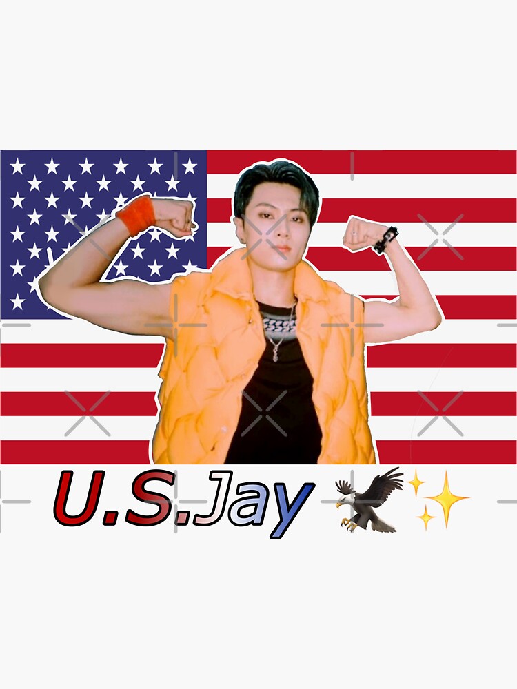 "U.S.Jay Enhypen (with text)" Sticker for Sale by lilymarg | Redbubble