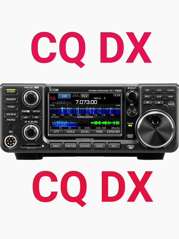 "icom 7300" Sticker for Sale by signcraftdesign | Redbubble