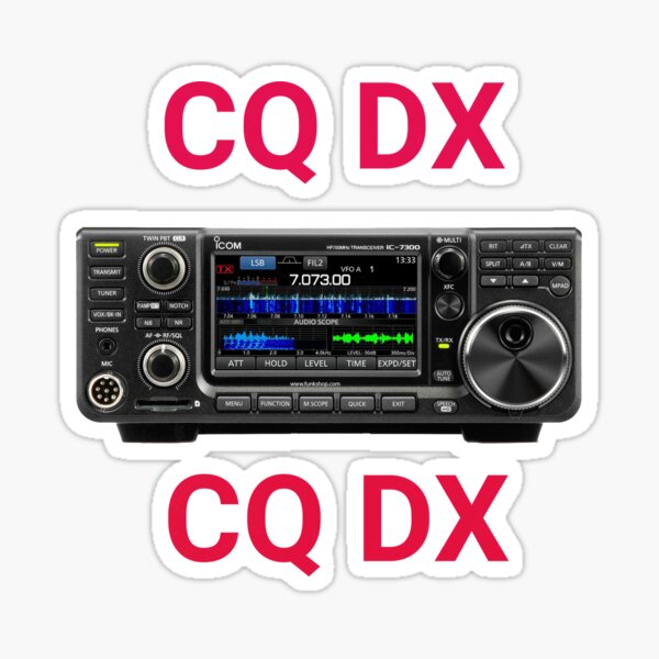 "icom 7300" Sticker for Sale by signcraftdesign | Redbubble