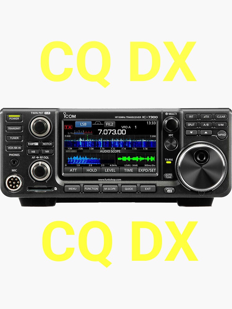 " icom 7300" Sticker for Sale by signcraftdesign | Redbubble