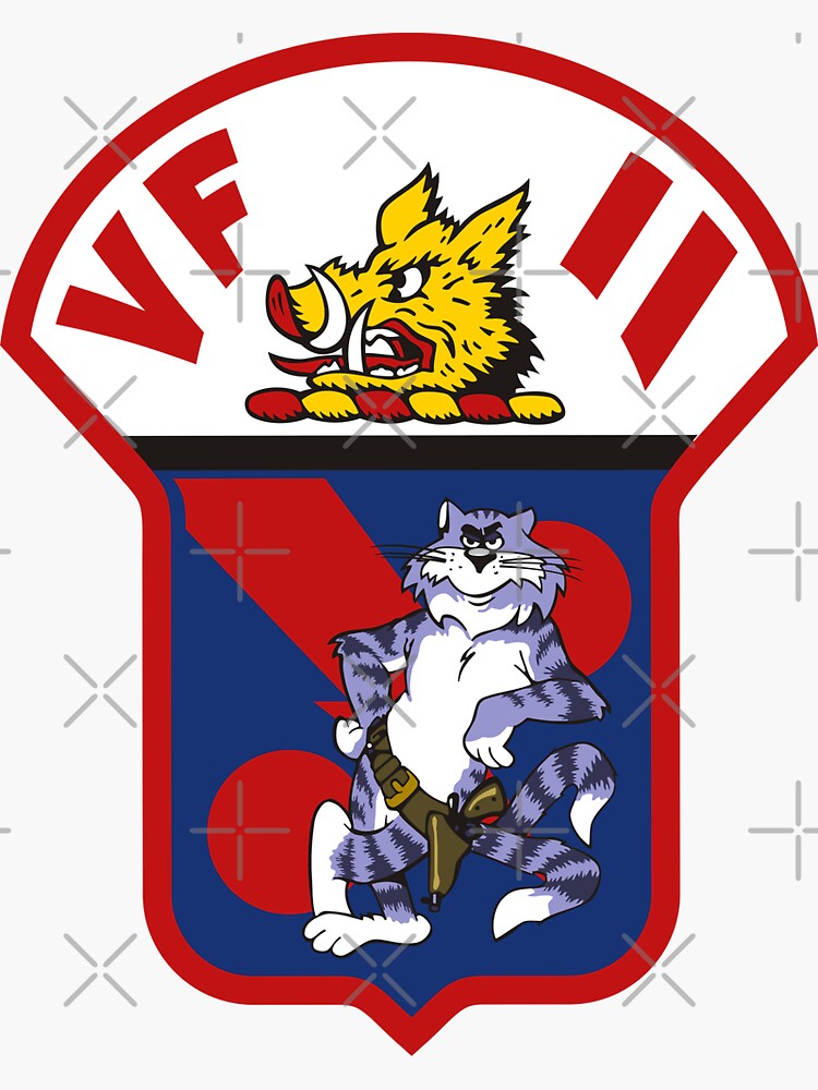 "Tomcat VF-11 Red Rippers" Sticker for Sale by MBK13 | Redbubble