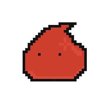 "Red Slime pixel art" Sticker for Sale by mamond27 | Redbubble