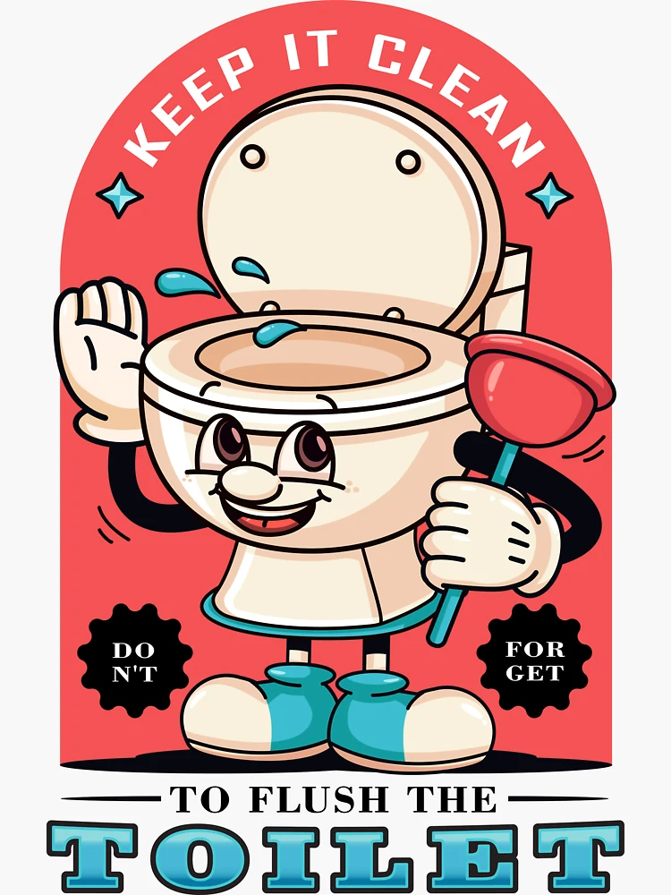 Toilet Cartoons Clean