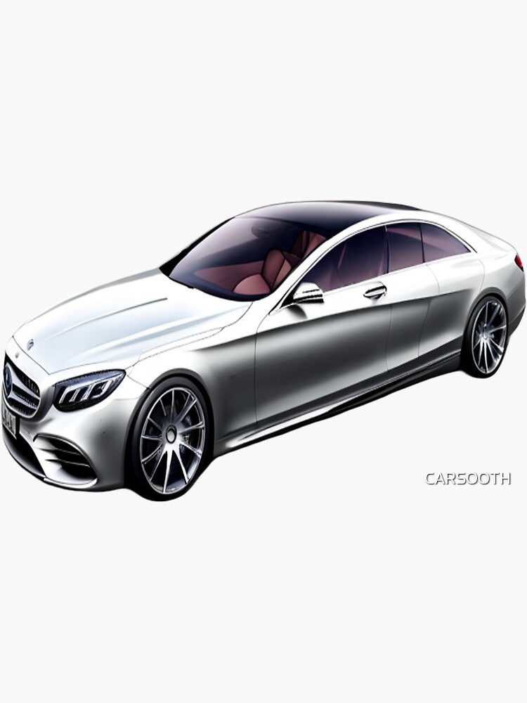 "Simple | Mercedes S-class | Graphical" Sticker for Sale by CARSOOTH ...