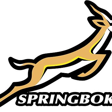 "Springbok Sticker" Sticker for Sale by Tauandesign | Redbubble