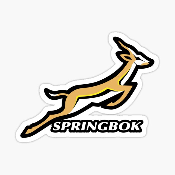 "Springbok Sticker" Sticker for Sale by Tauandesign | Redbubble