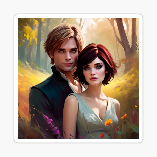 "Jasper Hale and Alice Cullen Fanart" Sticker for Sale by murdycharlie ...