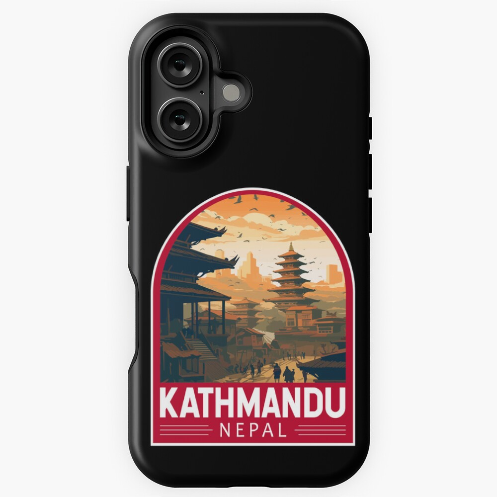 "Kathmandu Nepal Travel Art Emblem" Sticker for Sale by KrisSidDesigns ...