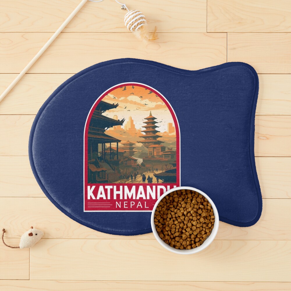 "Kathmandu Nepal Travel Art Emblem" Sticker for Sale by KrisSidDesigns ...