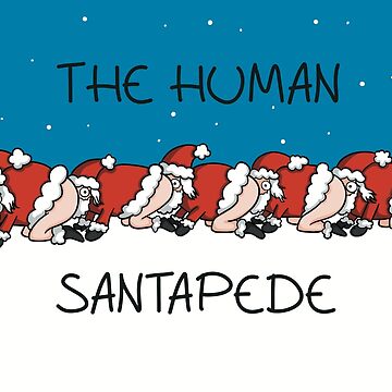 "The Human Santapede funny Christmas card pun by Katie Stotter ...