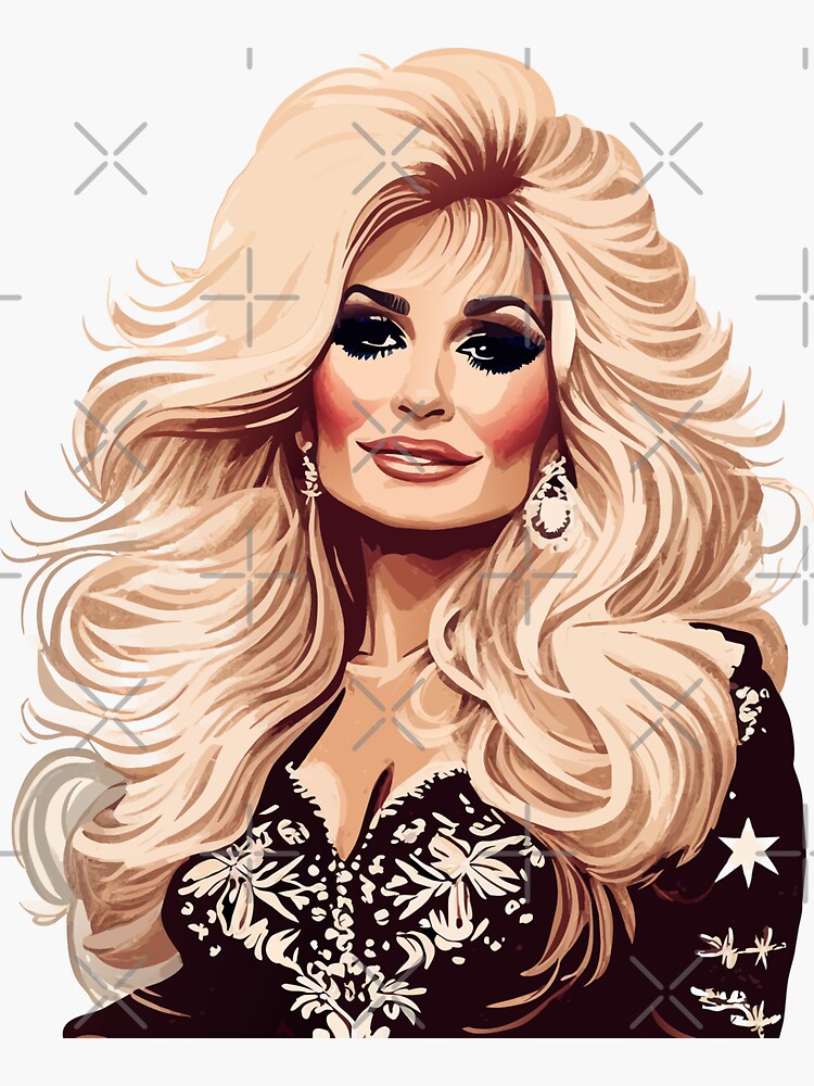 "Dolly Parton" Sticker for Sale by thezeeco | Redbubble