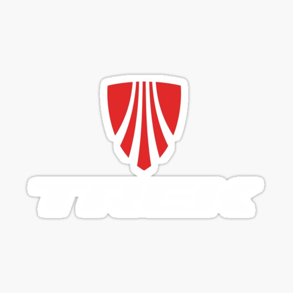 "white trek bike logo" Sticker for Sale by givonleonardo | Redbubble